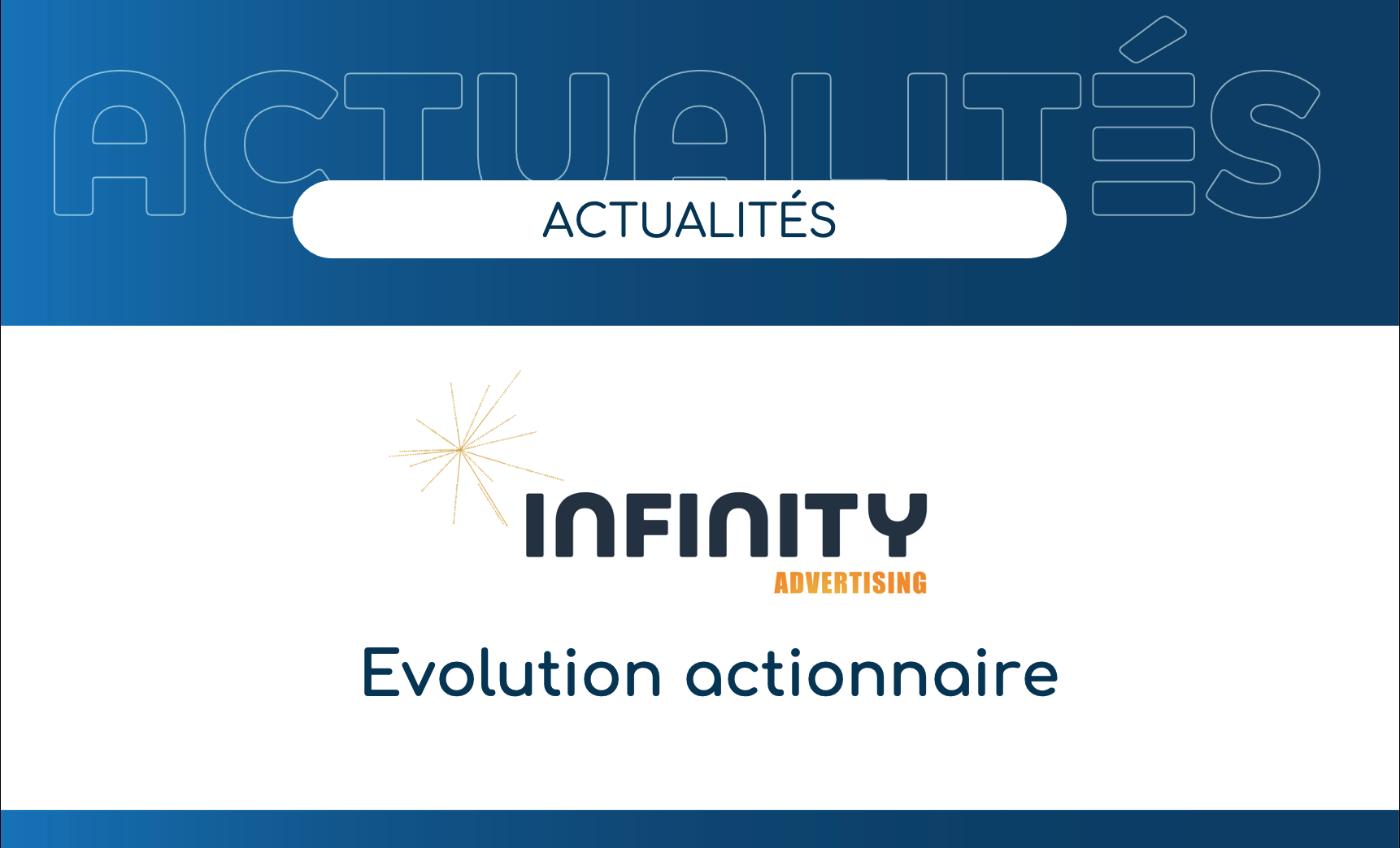 infinity Advertising devient une filiale à 100 % du Groupement Les ...